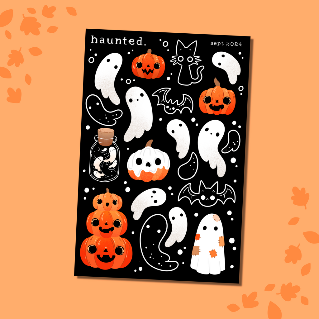 Haunted Sticker Sheet – kamiaristudio